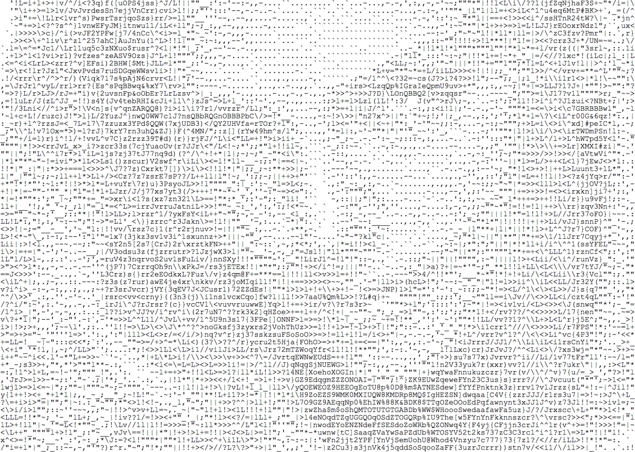ASCII art with p5js – mathias bernhard.ch
